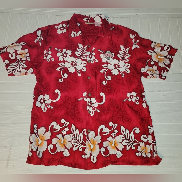 Spike | Shirts | Spike Funn Da Sun Series Red White Froral Hawaiian ...